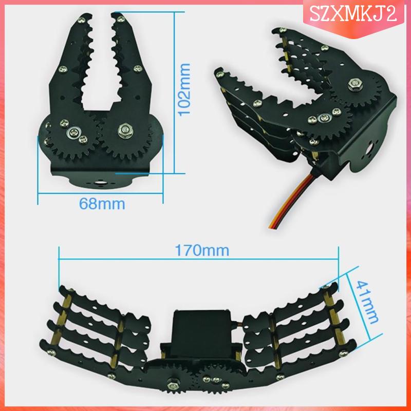 [ G6 DIY Robotic Robot Mechanical Claw Gripper black | Shopee Philippines