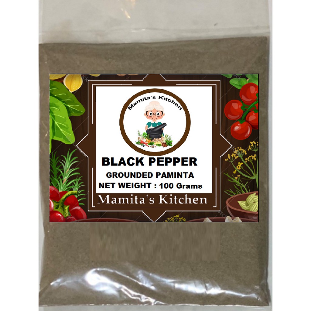 100% Pure Black Pepper Paminta - Ground 100 GRAMS | Shopee Philippines