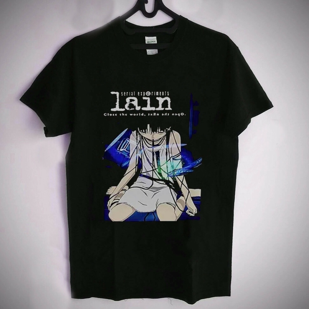 2022 Newest Trendy Cotton Cool Tee Serial Experiments Lain Tshirt Black | Shopee Philippines