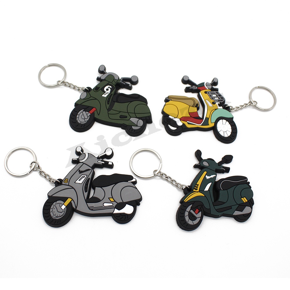 Motorcycle Decorative Start Buckle Rubber Model Key Chain Key Chain Key ...
