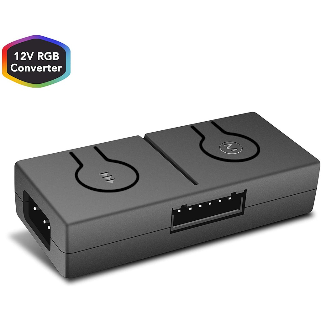 EZDIY-FAB RGB Converter, 12V RGB to 5V ARGB Transfer Hub with 3-Way ...