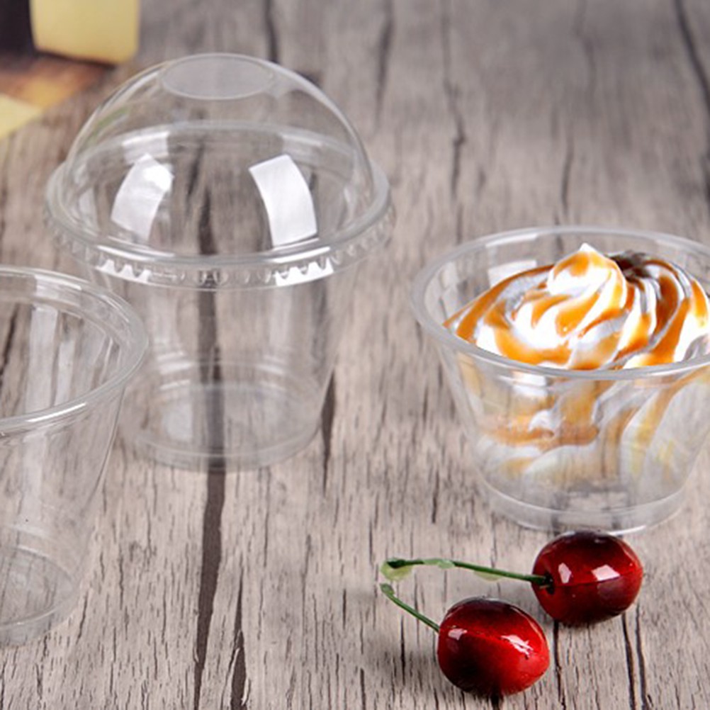 [READY STOCK] 25 Pcs Plastic Food Containers Pudding Cups Disposable ...