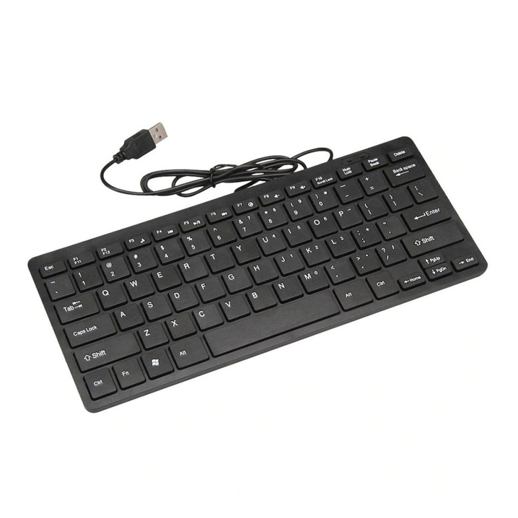 Wire Keyboard Ultra-Thin Quiet Small Size 78 Keys Mini Multimedia Usb ...