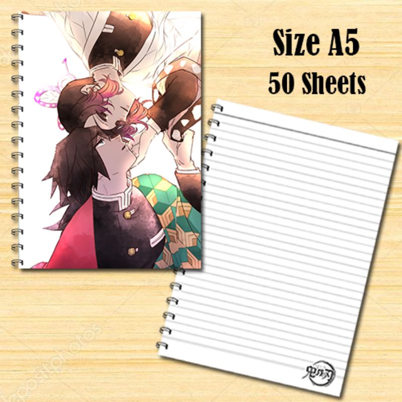 A5 Size Kimetsu No Yaiba Anime Notebook Demon Slayer Notebook ...