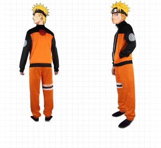 Anime Naruto Two-Piece Suit Uzumaki Hokage Clothing Shippuden Uniform ...