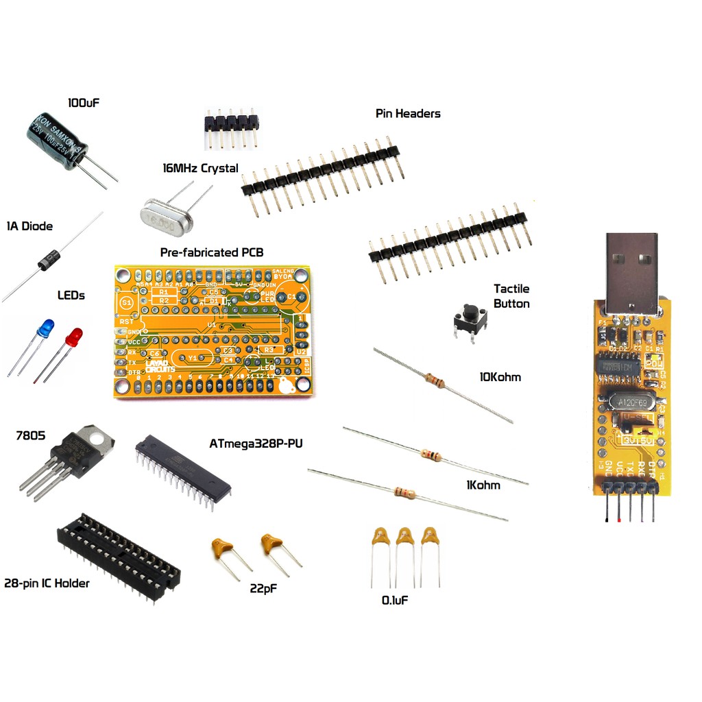 Saleng BYOA - Build Your Own Arduino Kit BYOA based on ATmega328 and ... Saleng BYOA - Build Your Own Arduino Kit BYOA based on ATmega328 and ...