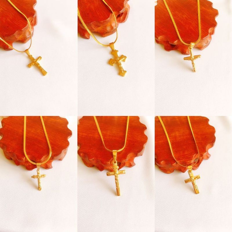 fashion jewelry 24k gold plated krus pendant necklace stainless kwentas ...