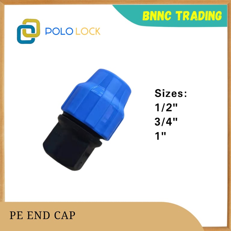 PE END CAP PE COMPRESSION FITTINGS 1/2" 3/4" 1" | Shopee Philippines