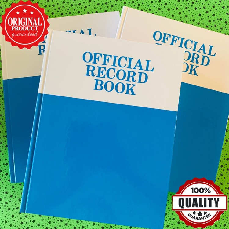 OFFICIAL RECORD BOOK 8.5 inches x 11 inches 500 PAGES with Page Number ...