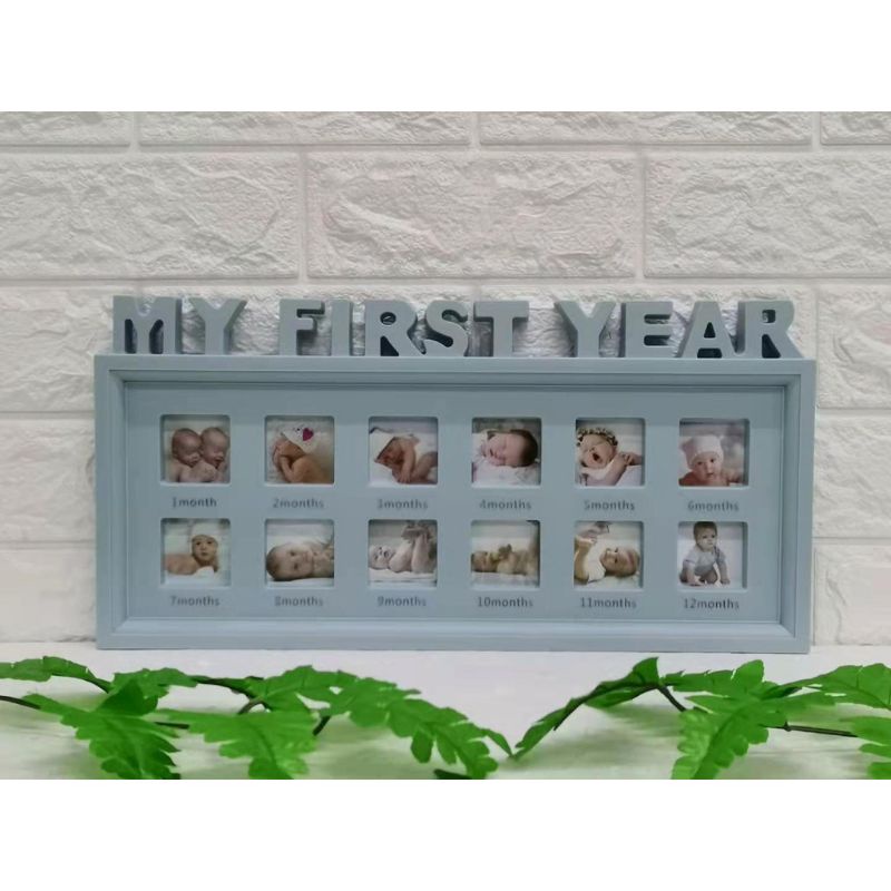 MY FIRST YEAR BABY PHOTO FRAME/BABY MILESTONE PHOTO FRAME | Shopee ...