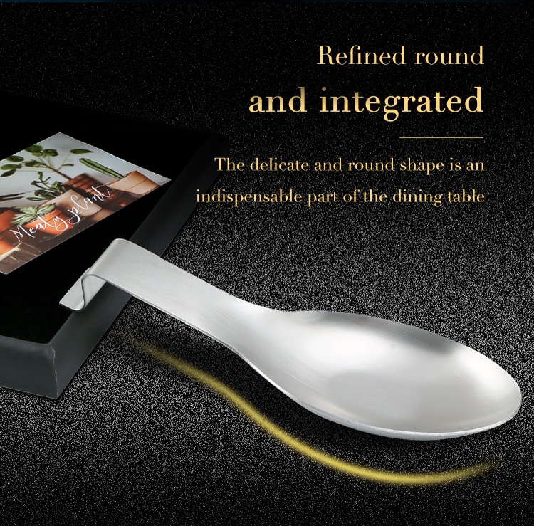 KATELV Large Size Titanium Gold Matte Rice Spoon Restaurant Buffet ...