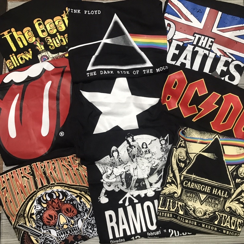 ROCK OFF BAND SHIRT UNISEX BLACK EDITION LIST 1 | Shopee Philippines