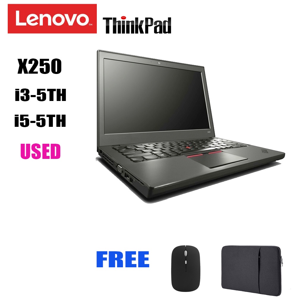 LENOVO THINKPAD x250 Core i3-5th/i5-5th 4GB/8GB RAM , 120SSD/240 GB SSD ...