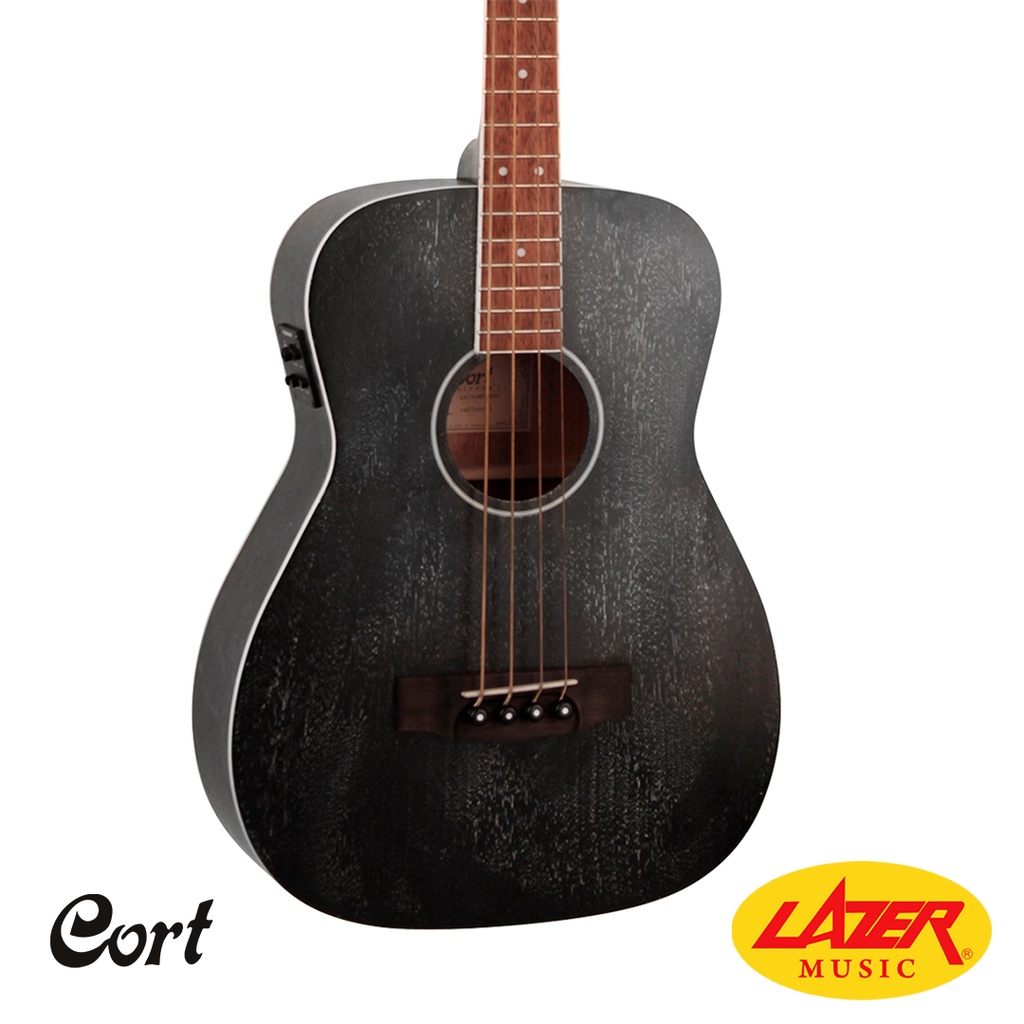 Cort All Mahogany Short Scale Acoustic Bass With Fishman EQ and Bag ...