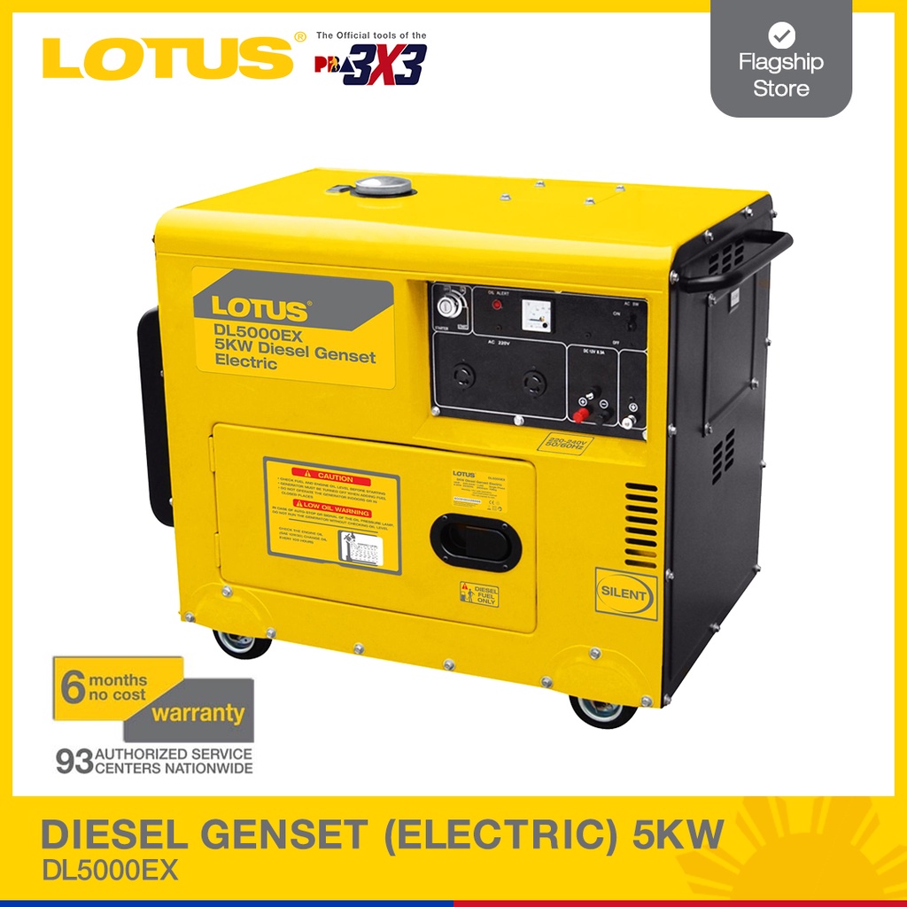 Lotus 5KW Diesel Generator (Electric) DL5000EX | Shopee Philippines