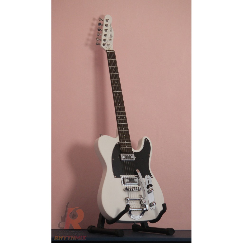 Clifton Jazz Telecaster JM-1 Humbucker Electric Guitar - White | Shopee ...