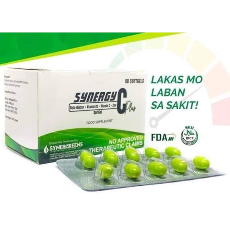 Blister Pack 10 Softgels Synergreens Synergy-C Plus | Shopee Philippines