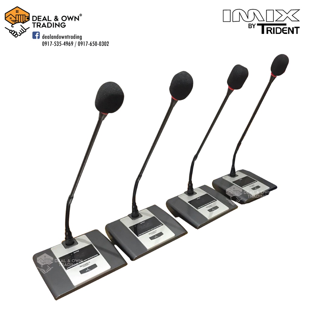 Trident TR25MG 4 Channel Gooseneck UHF Wireless Microphone | Shopee ...