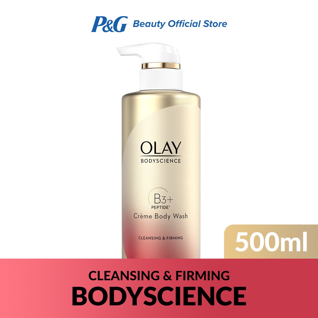 Olay Body Science Body Wash Cleansing and Firming (500mL) | Shopee ...