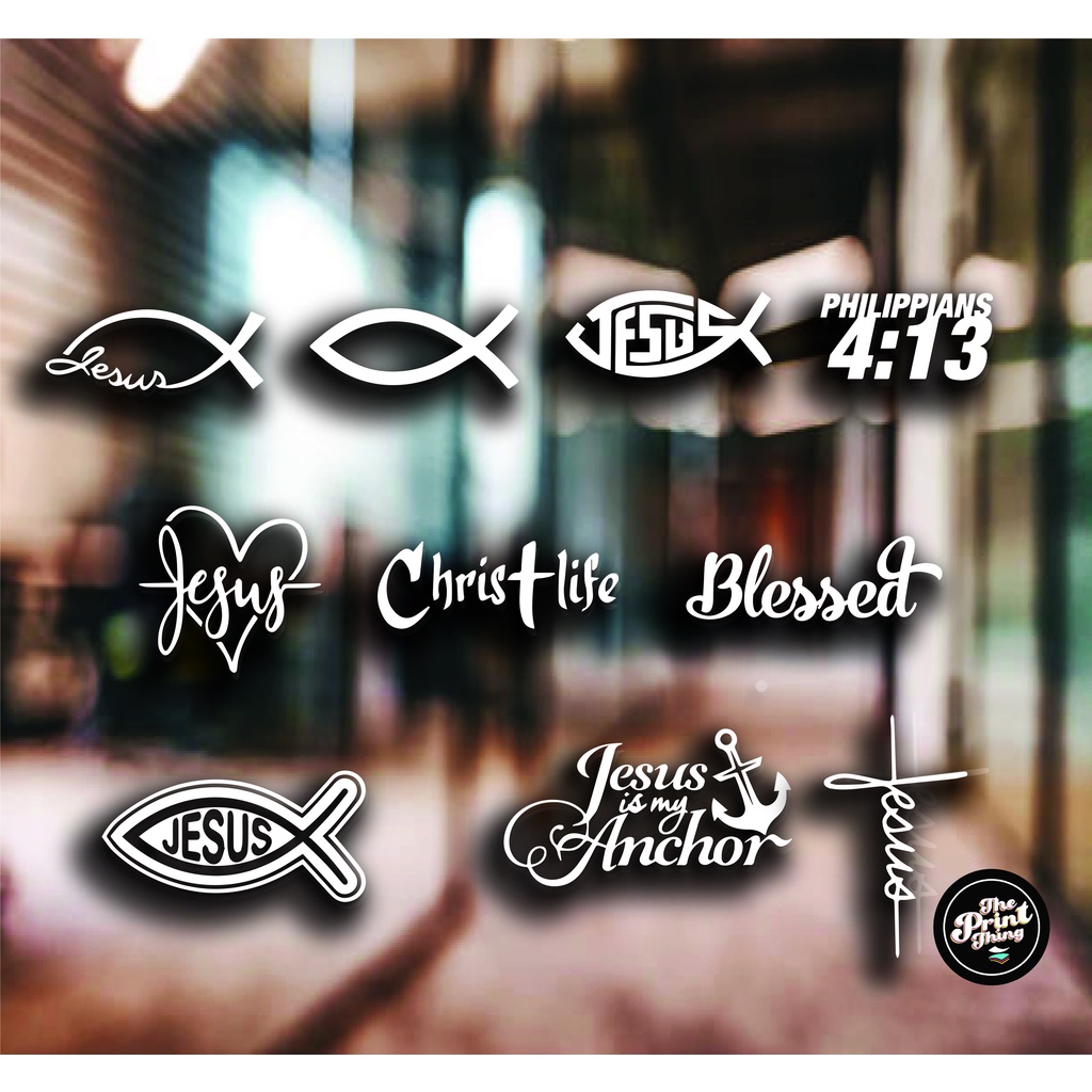 JESUS DECAL CAR MOTORCYCLE STICKER WATERPROOF (COD) | Shopee Philippines