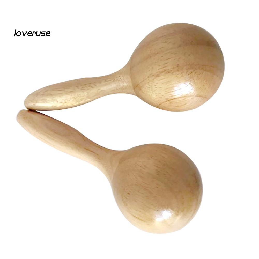 LOVE 1Pc Wooden Orff Musical Percussion Instrument Children Maraca ...