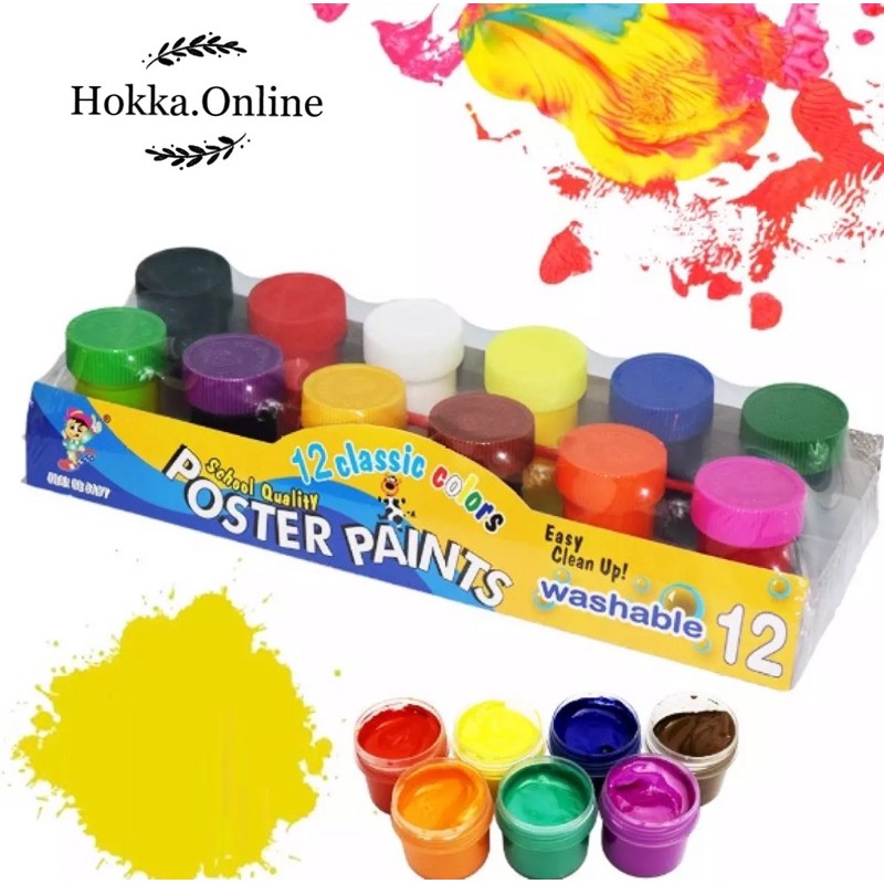 HOKKA 03136-6/12 Poster Washable Paint | Shopee Philippines