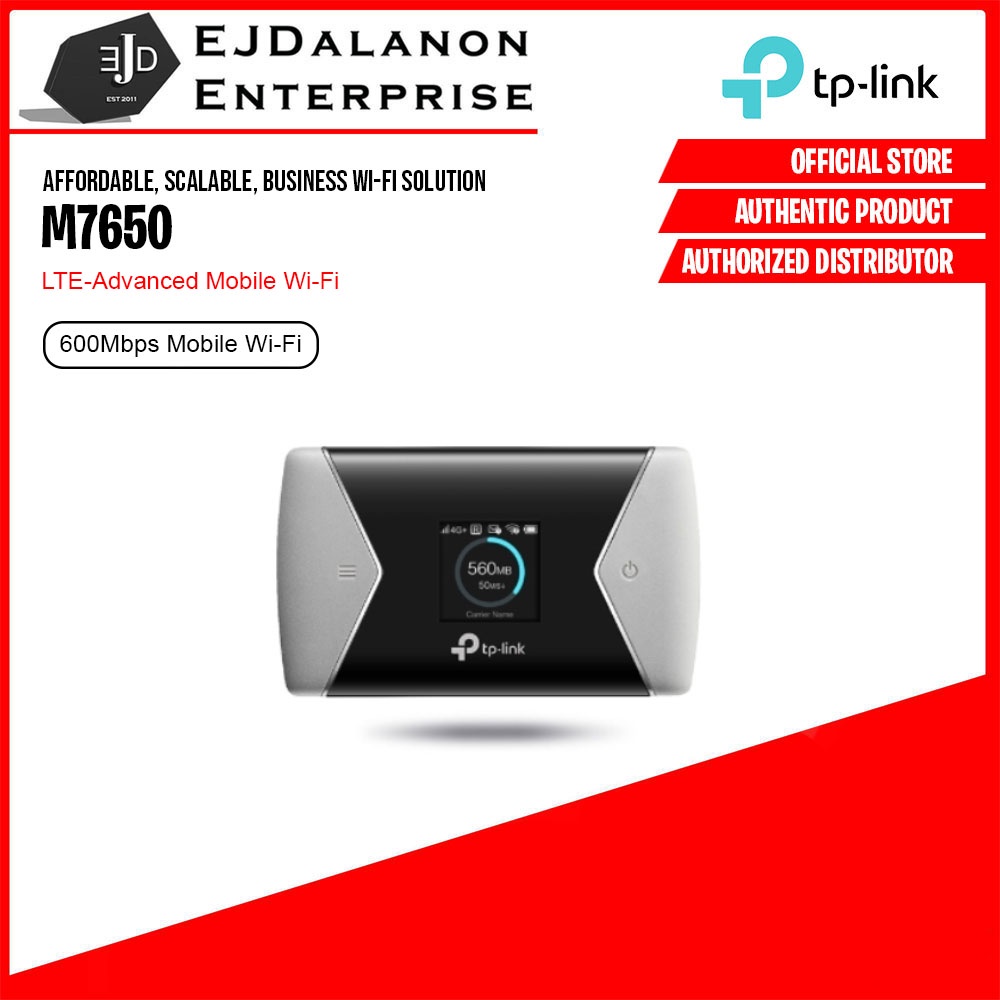 TP-Link M7650 600Mbps LTE-Advanced Mobile Wi-Fi LTE | Shopee Philippines
