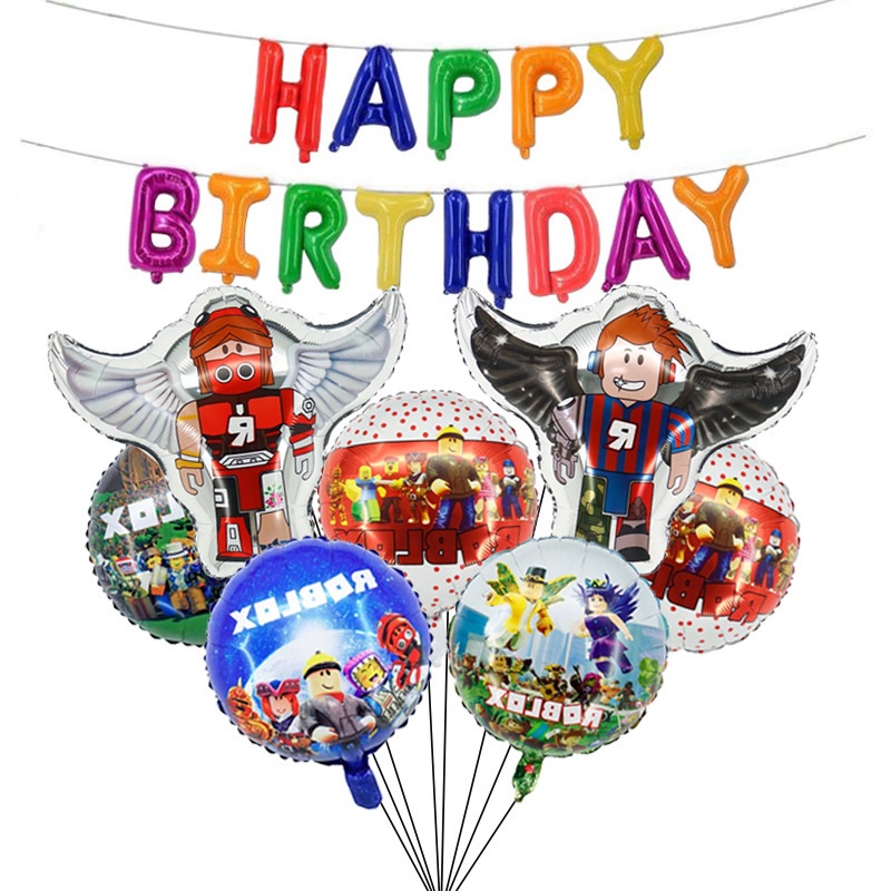 Roblox Balloon Birthday Party Set Aluminum Film | Shopee Philippines