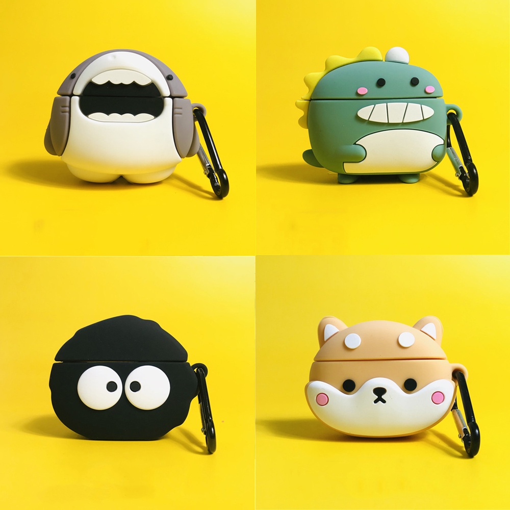 for AirPods 1 2 3 Airpod Pro 3D Avocado Shark Corgi Dog Key Chain ...