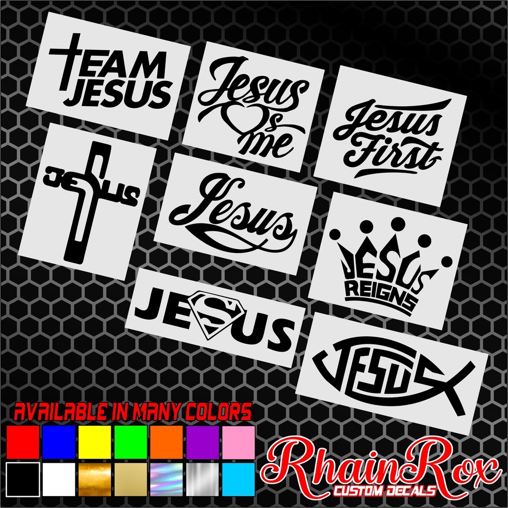 jesus sticker single color waterproof | Shopee Philippines
