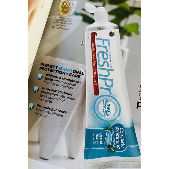 Avon Toothpaste Fresh Pro Whitening+Antibacterial 160g | Shopee Philippines