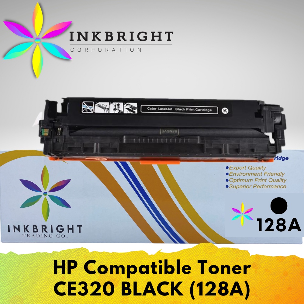 Inkbright Ce320 Black Toner Cartridge (128a) | Shopee Philippines
