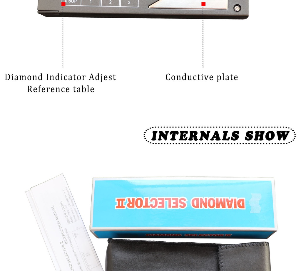 1pc V2 Professional High Accuracy Diamond Tester Gemstone Gem Selector ...