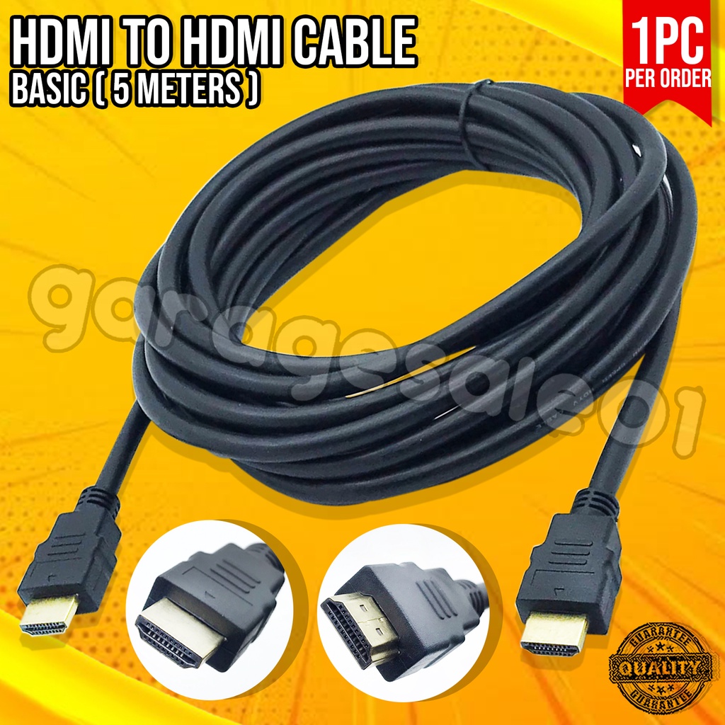 GS HDMI to HDMI Cable 5M – Heavy Duty Basic High-Speed Video & Audio ...