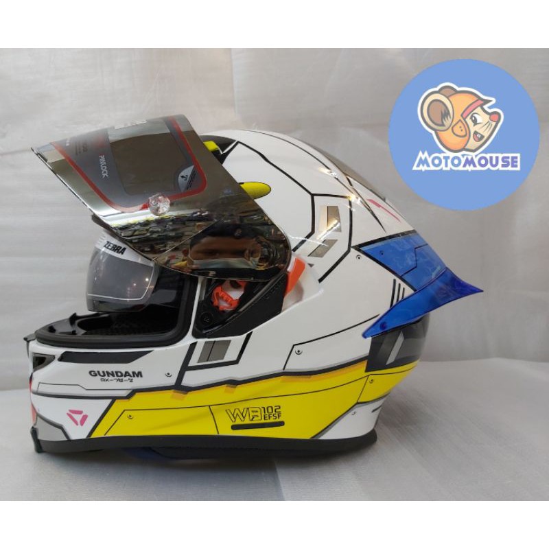 Helmet Full Face Zebra 611 Pro Venom/Gundam | Shopee Philippines