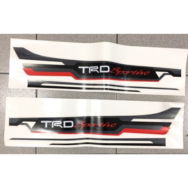Body STICKER / CALYA STICKER TOYOTA TRD SPORTIVO | Shopee Philippines