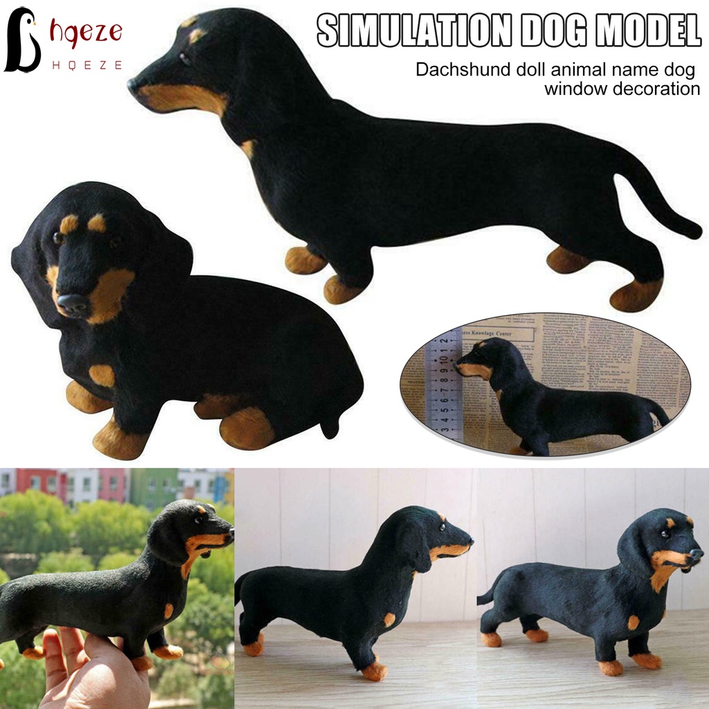 Realistic Simulation Dog Shape Toy Dachshund Stuffed Animal Plush Doll ...