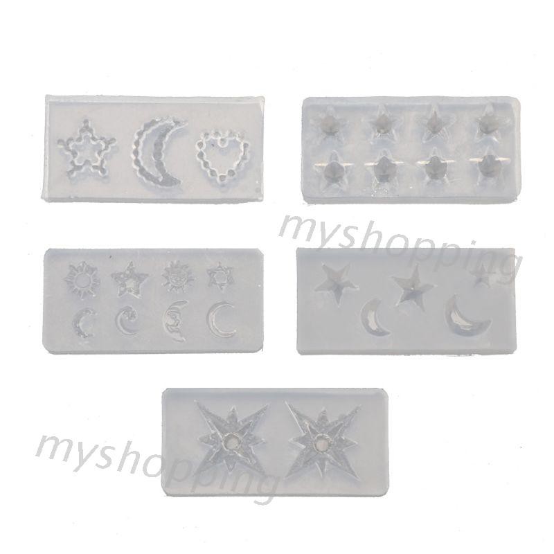 Ivy 5Pcs Mini Moon Star Sun Resin Mold Astral Planet Jewelry Fillings ...