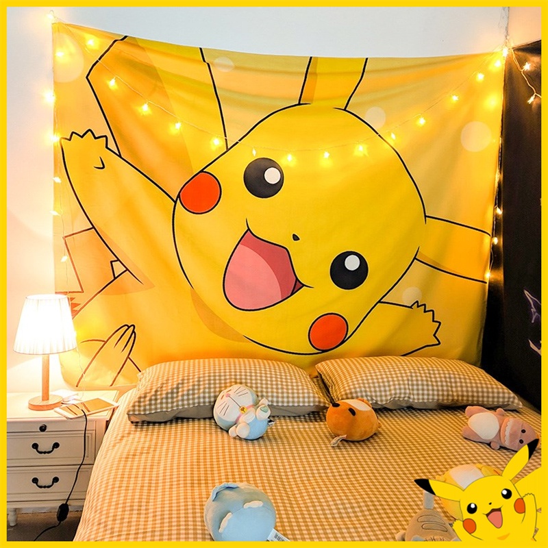 Pokemon hanging cloth kids room wall hanging Wall cloth Indoor cartoon ...