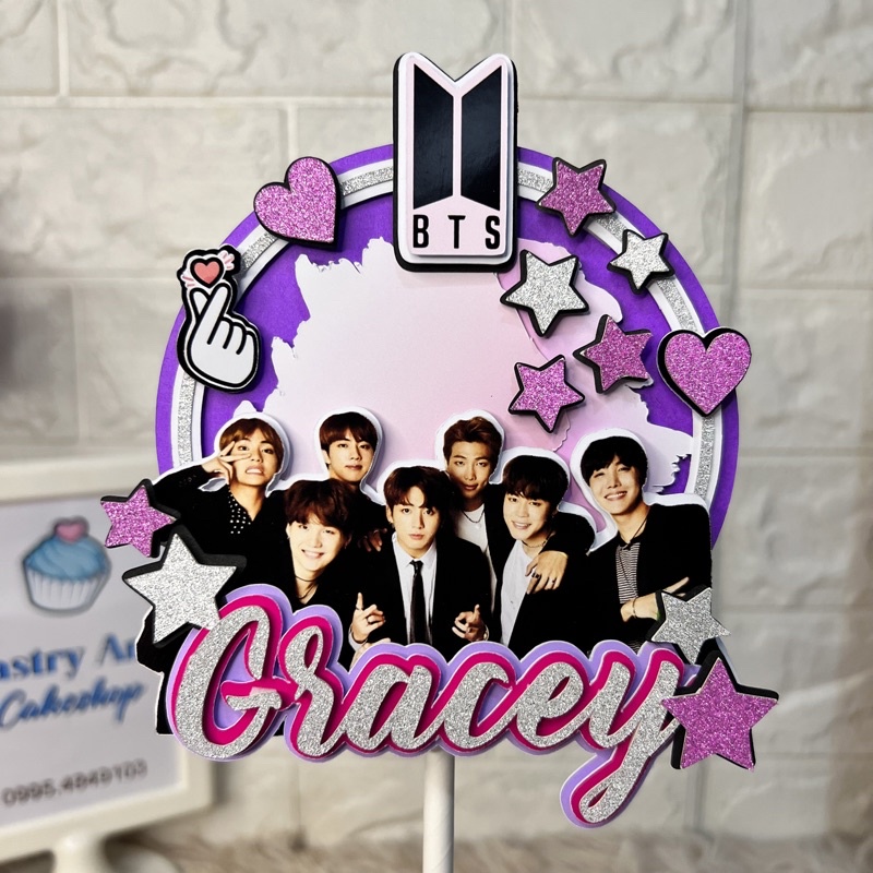 BTS Customized Cake Topper 3D & Regular BTS Theme | Shopee Philippines