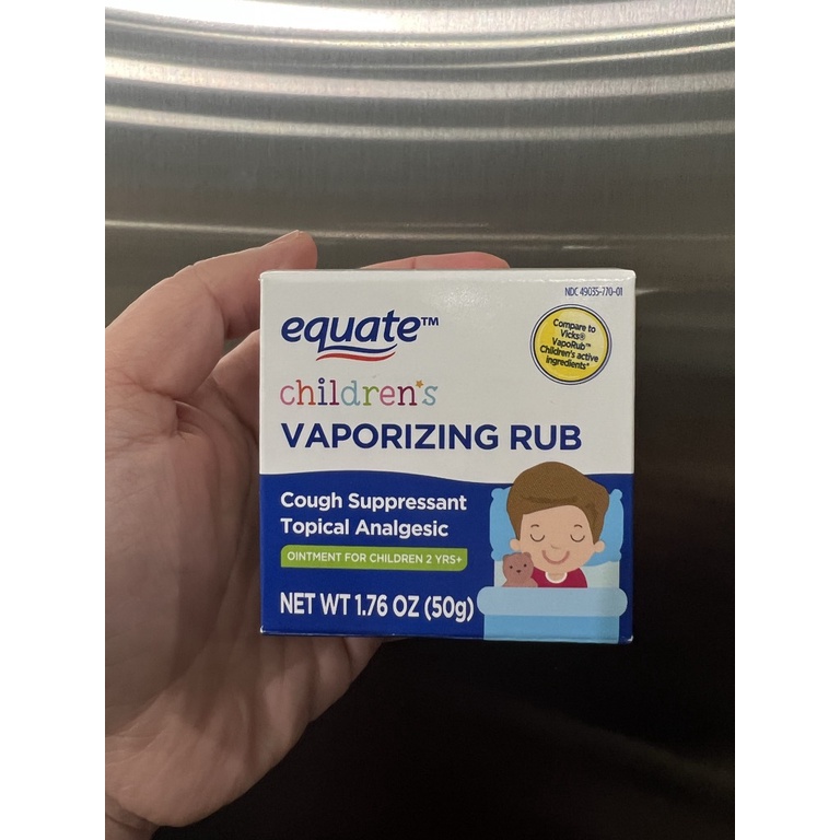 Equate Children's Vaporizing Rub 50g | Shopee Philippines