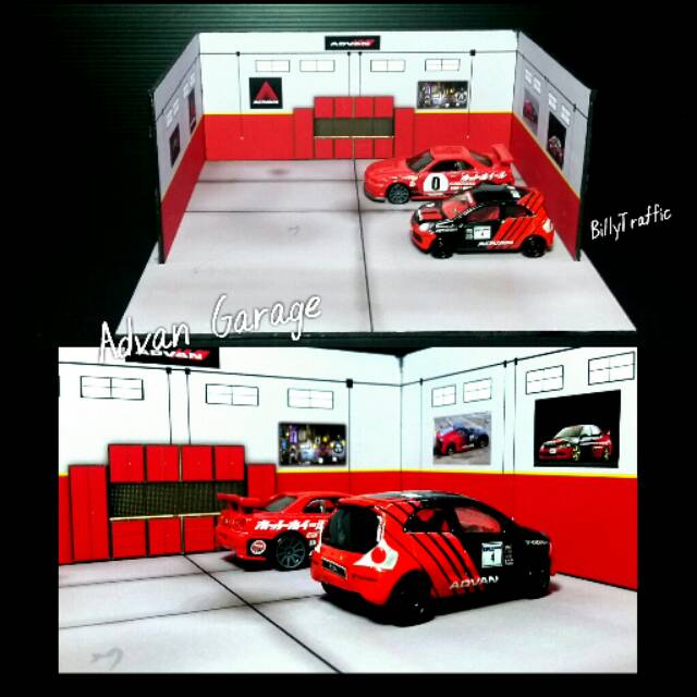 Papercraft Diorama Advan Racing Garage scale 64 | Shopee Philippines