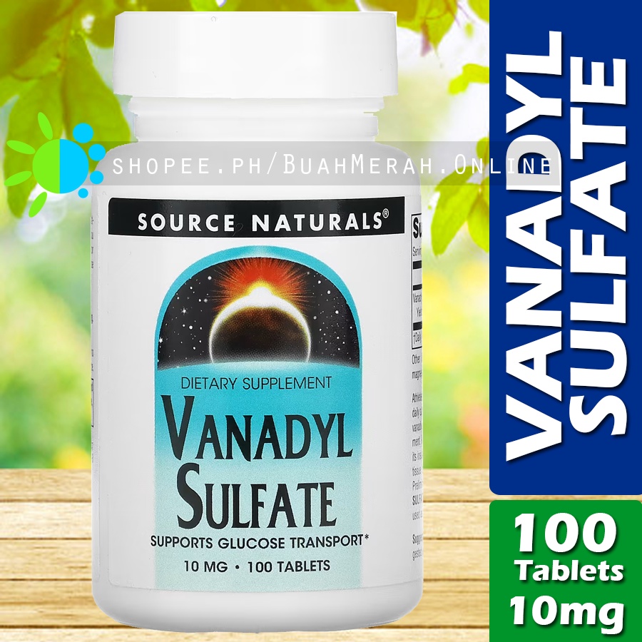 VANADYL SULFATE 10mg x 100 Tablets Supports Glucose Transport ...