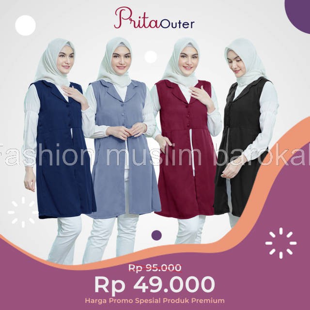 Prita Outer Original By Vazya Hijab Real Picture | Shopee Philippines
