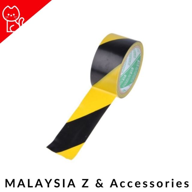 Alert Floor Tape 48mm x 17m / 33m Floor Safety Caution Warning Tape PVC Floor Marking Tape Black ...