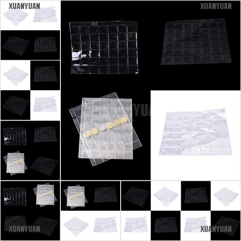 【xuanyuan】Clear 42 Pockets Plastic Coin Holders Storage Collection ...
