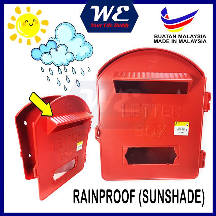 PVC Post Letter Box/ Plastic Mail Box/ Peti Surat Plastik/ Mailbox ...