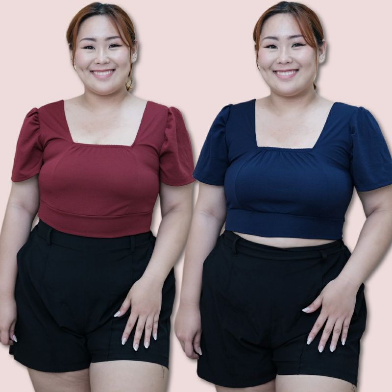 JTML Chloe Plus size Croptop L-2XL | Shopee Philippines