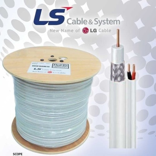 Retail CCTV Cable LS RG59 + Power Secure Coaxial Cable Per meter ...