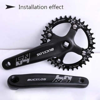 BUCKLOS 104/64 Bcd Bike Crankset 22T+32T+44T Triple Speed Bike Crank Chainring Set 9 Speed ...